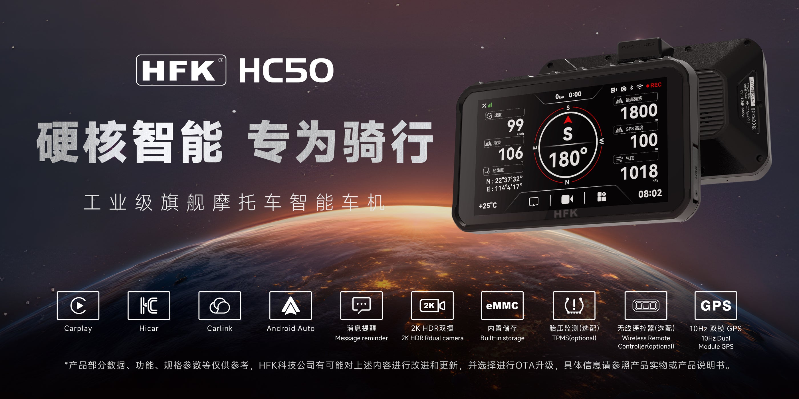 HFK 摩托车行车记录仪 | 每次骑行的智能保护 – HFK Official
